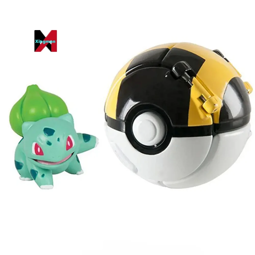 7cm Capsule Pokemoned Elf Ball Pokeball Anime Figure Pikachu Charizard ...
