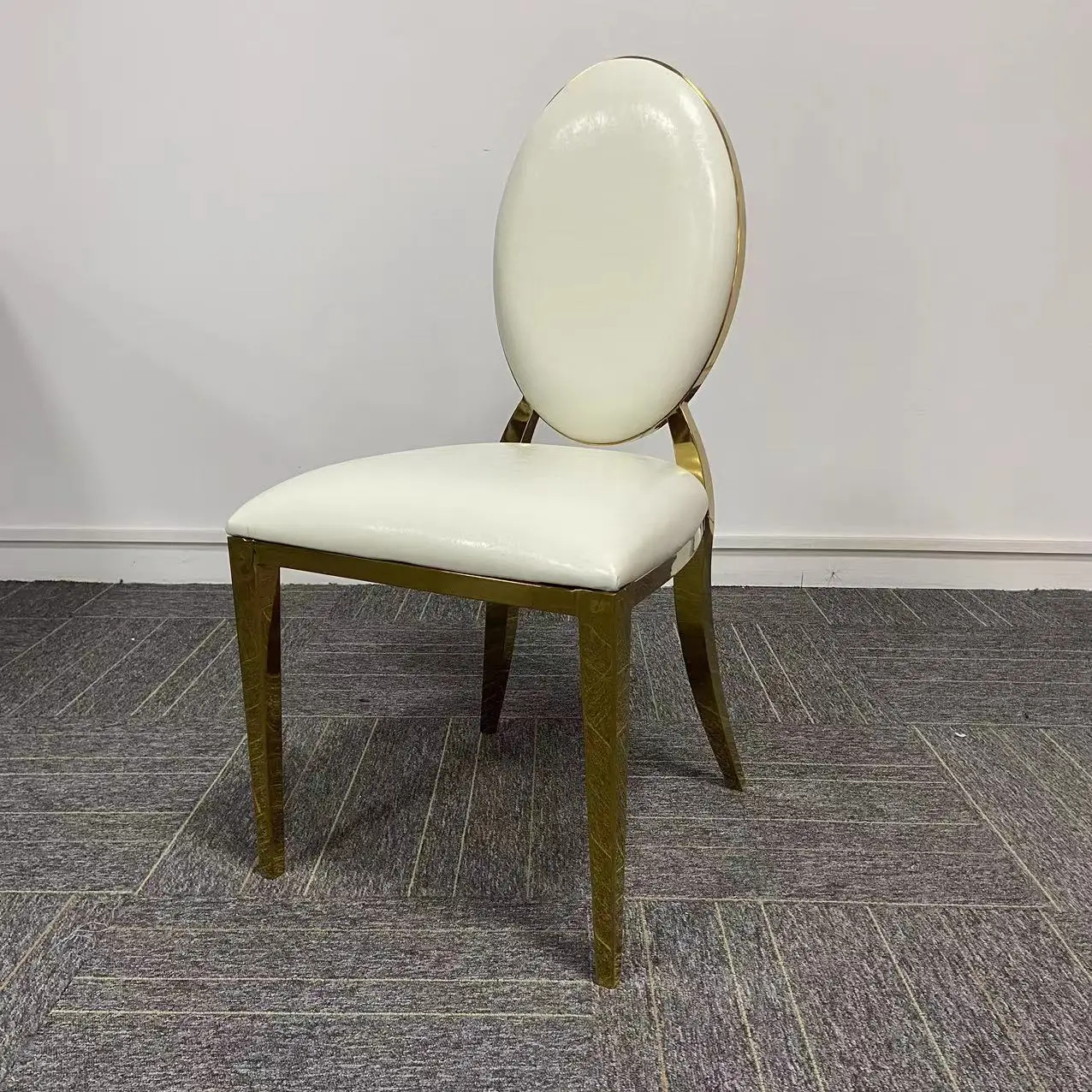 Round Back Chair Gold Modern Luxury Hotel Banquet Furniture Event Chair ...