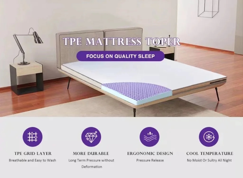 TPE Mattress - Pressure Relief, Breathable Gel Memory Foam