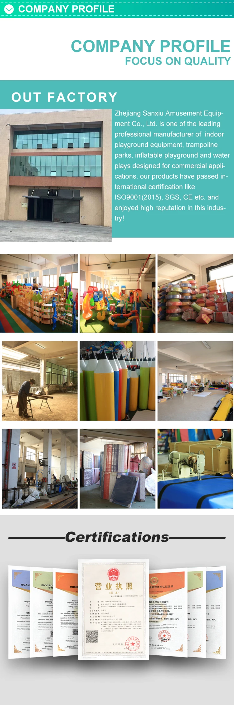 Large Trampoline Park Parkour Bungee Jumping Indoor Trampoline Park ...
