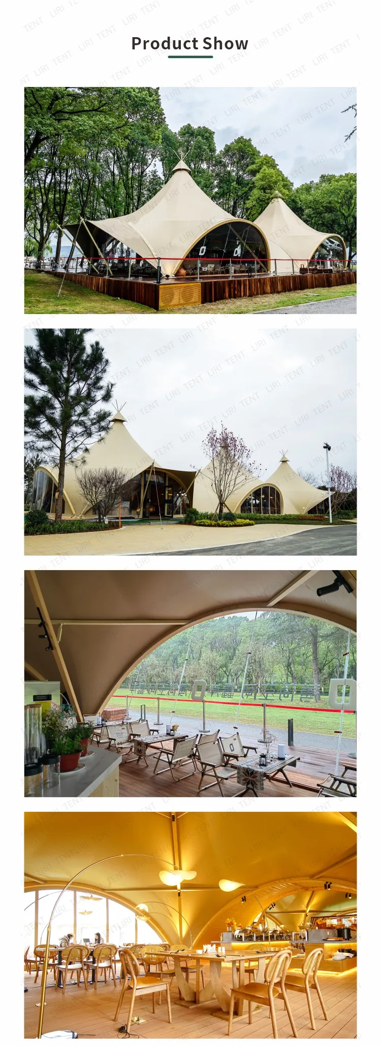 LIRI TENT - Durable Outdoor Teepee Glamping Tents for Events