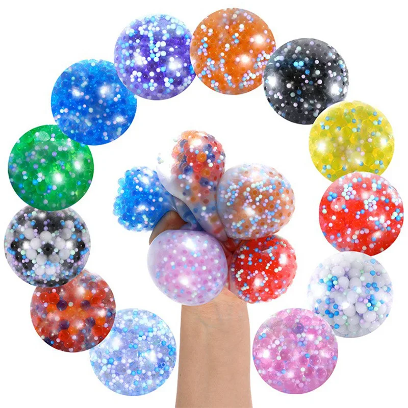 12 Pack Sensory Stress Ball Set Fidget Toys Fidget Mesh Ball For Kids ...