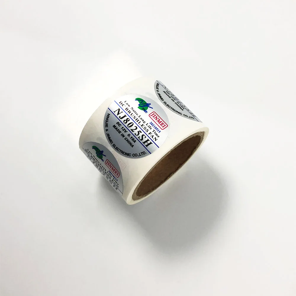 Custom High Quality Round Waterproof Sticker Roll Computer case Label ...