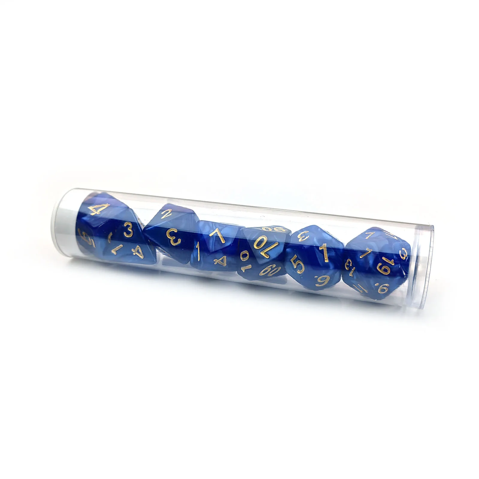 Wholesale Dnd Board Games Acrylic Plastic Rpg Dice Set with Transparent ...