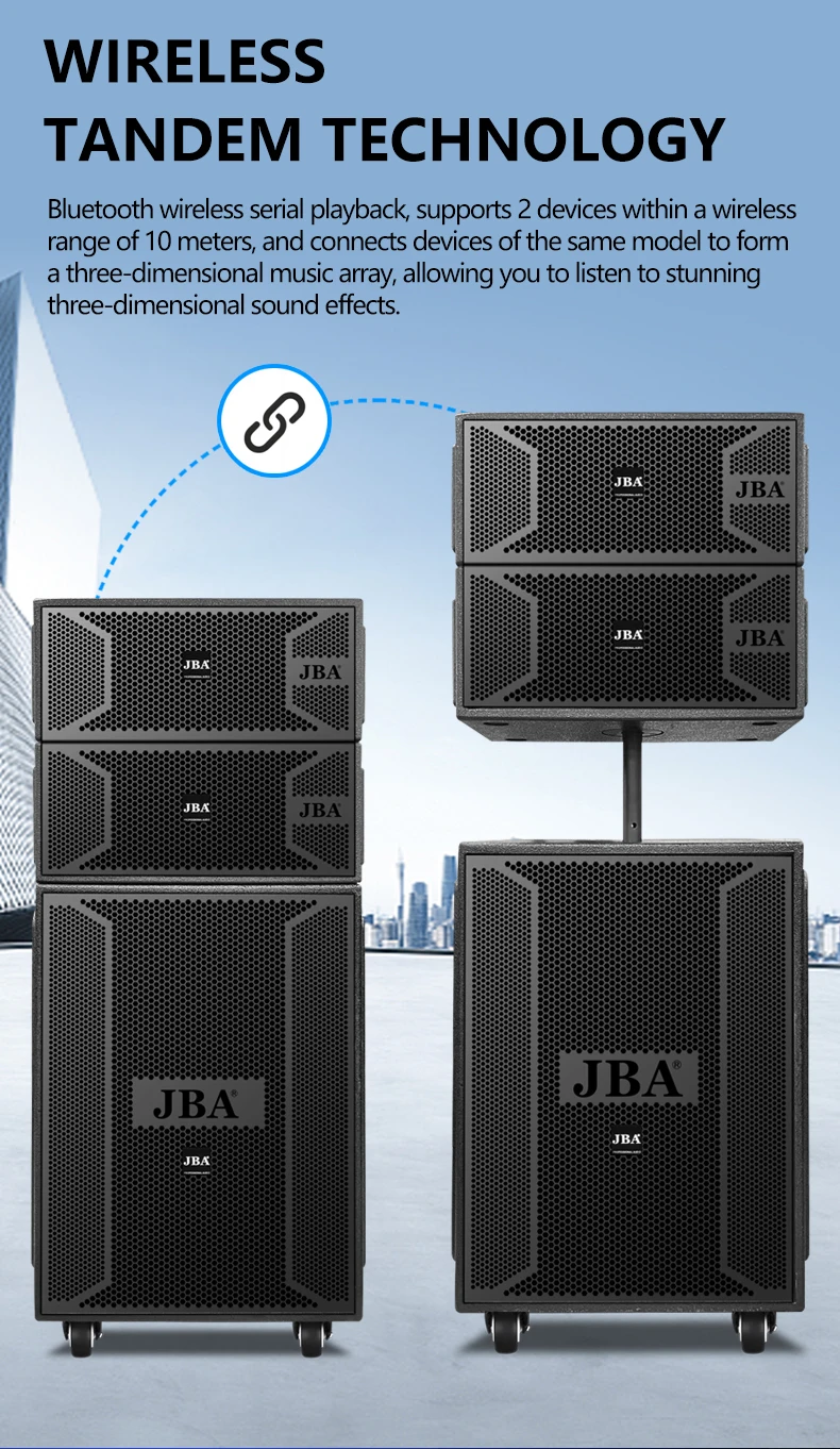 Professional Outdoor Audio Solution, Three-Layer Stackable Speaker ...