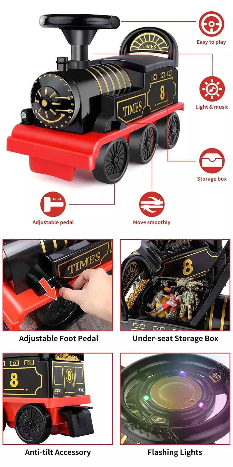 Factory Supplier Electric Driving Toys Paseo En Juguetes Ride On Car ...