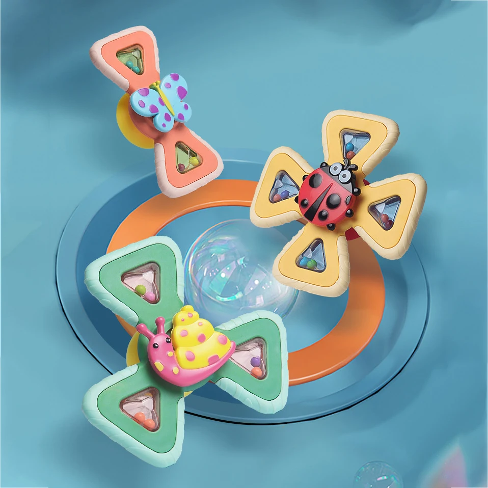 Rotating Baby Fidget Silicone Baby Toy - Fun & Education