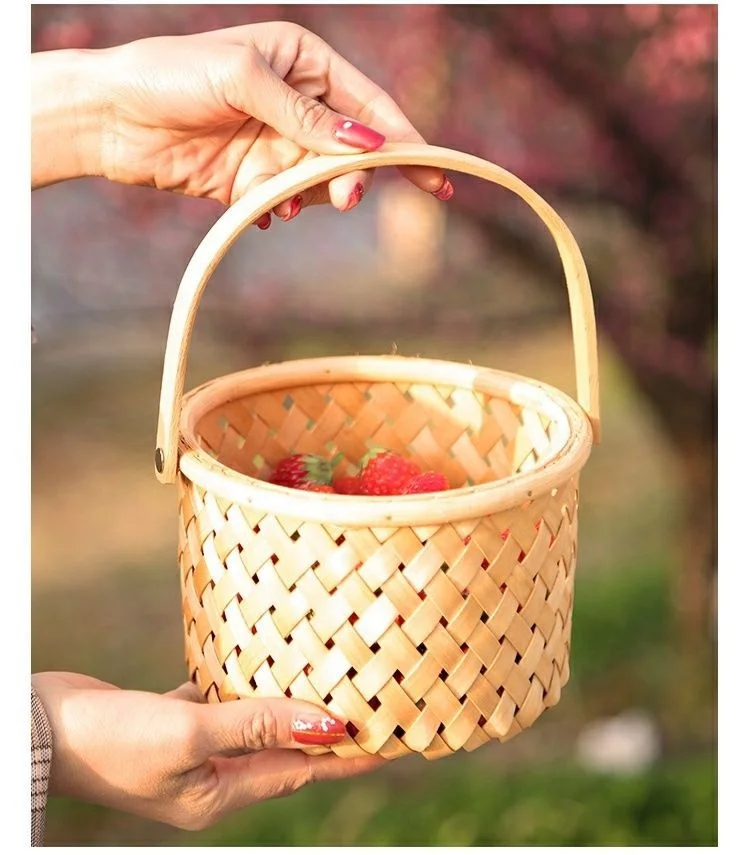 New Arrival Multi-purpose Rich Design Natural Wooden Storage Basket For ...
