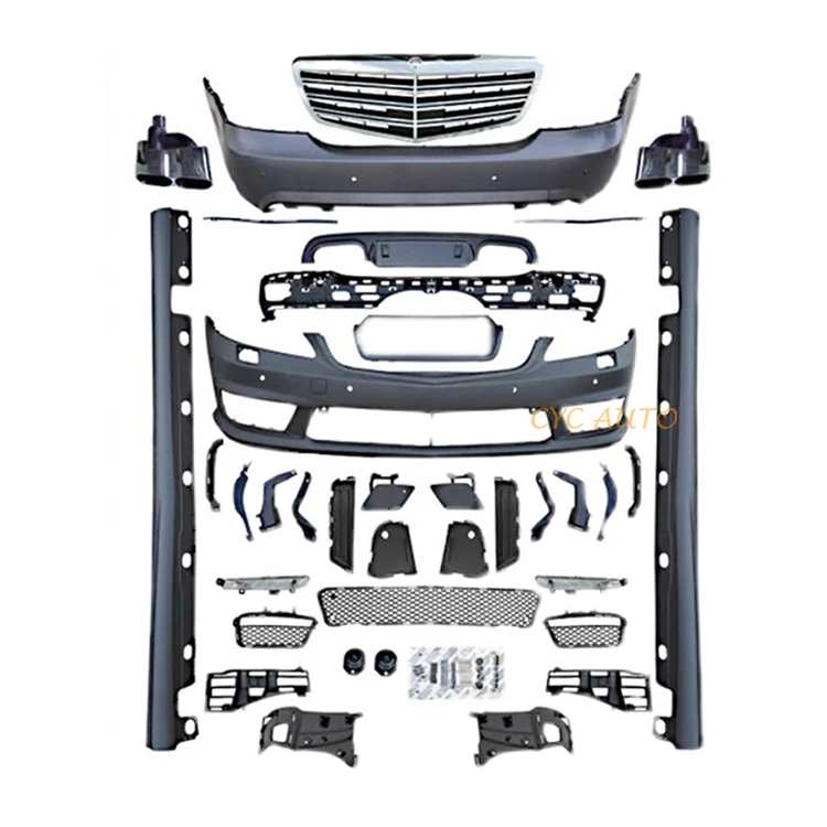 S65 Amg Style Upgrade Bodykit Car Bumper For Mercedes Benz S Class W221 ...