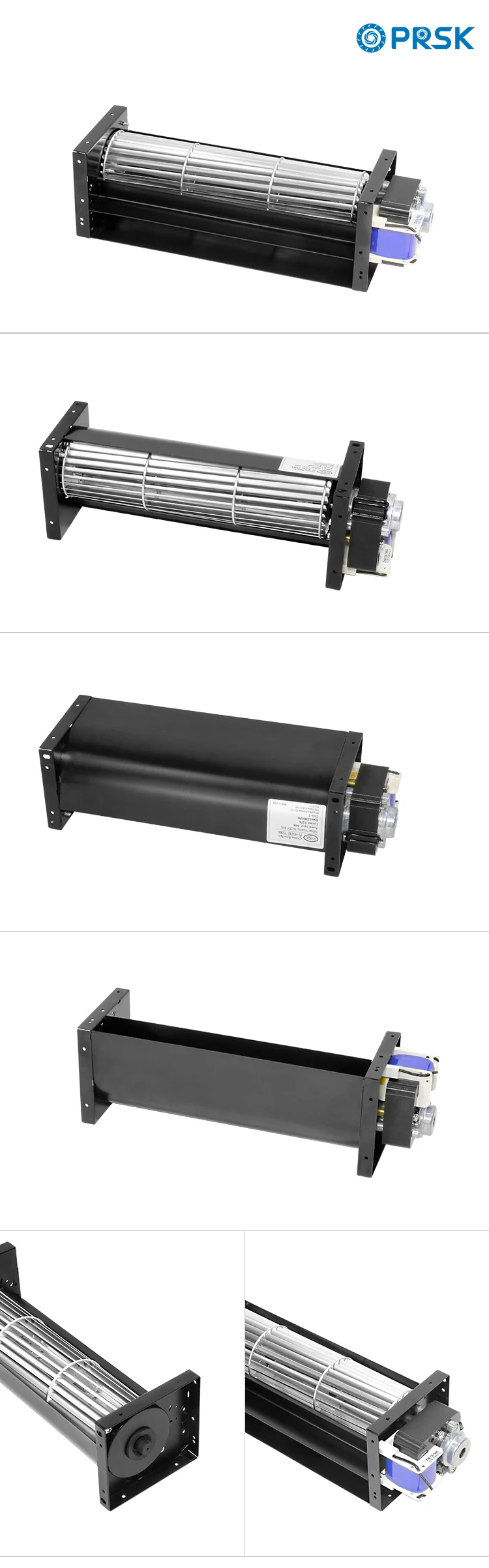 Prsk Ac 220v/50hz 60mm Shaded Pole Motor Cross Flow Fan Aluminum Alloy ...