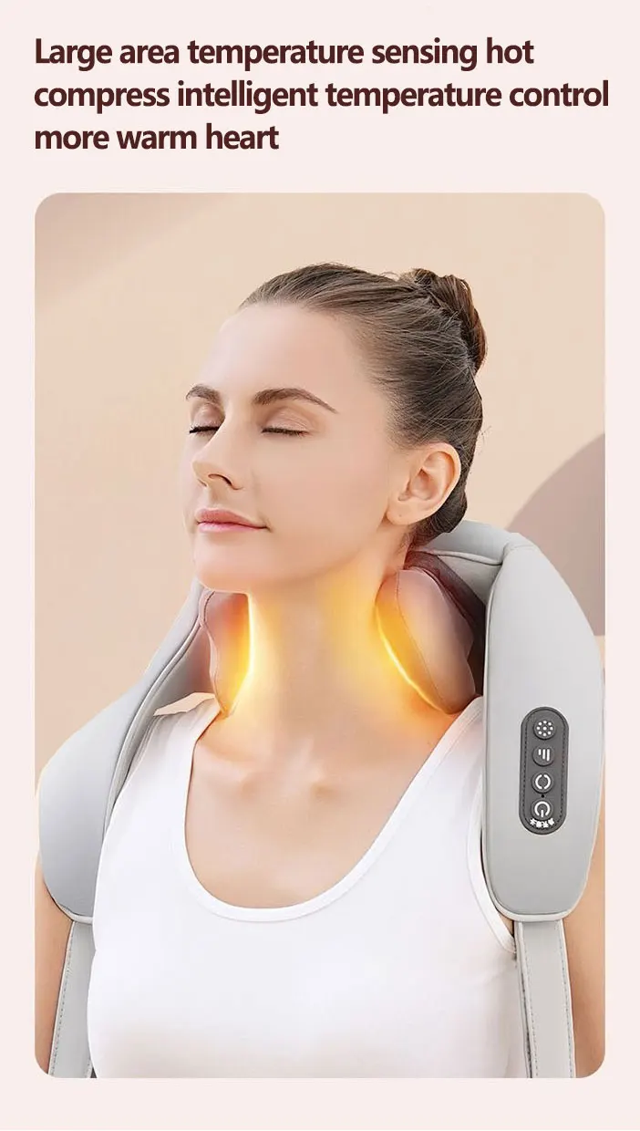 Luxury Smart Electric Intelligent Neck Back Heat Roller Shoulder 3d ...