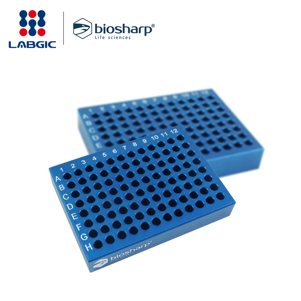 Labgic 0.2ml PCR Metal Coolbox, V-Bottom - Biosharp