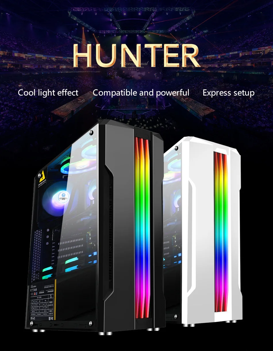 Oem Computer Case Pc Case Computer Gaming Case Support Atx/m-atx/mini ...