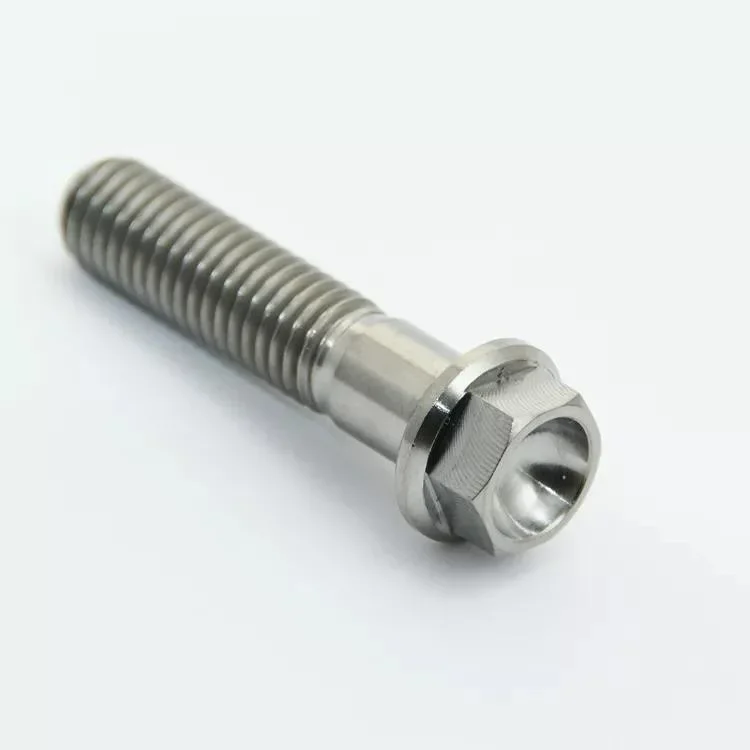 M6 M8 M10 Din 6921 Titanium Screw Hex Washer Head Flange Bolt - Buy Head Flange Bolt,Hex Washer ...