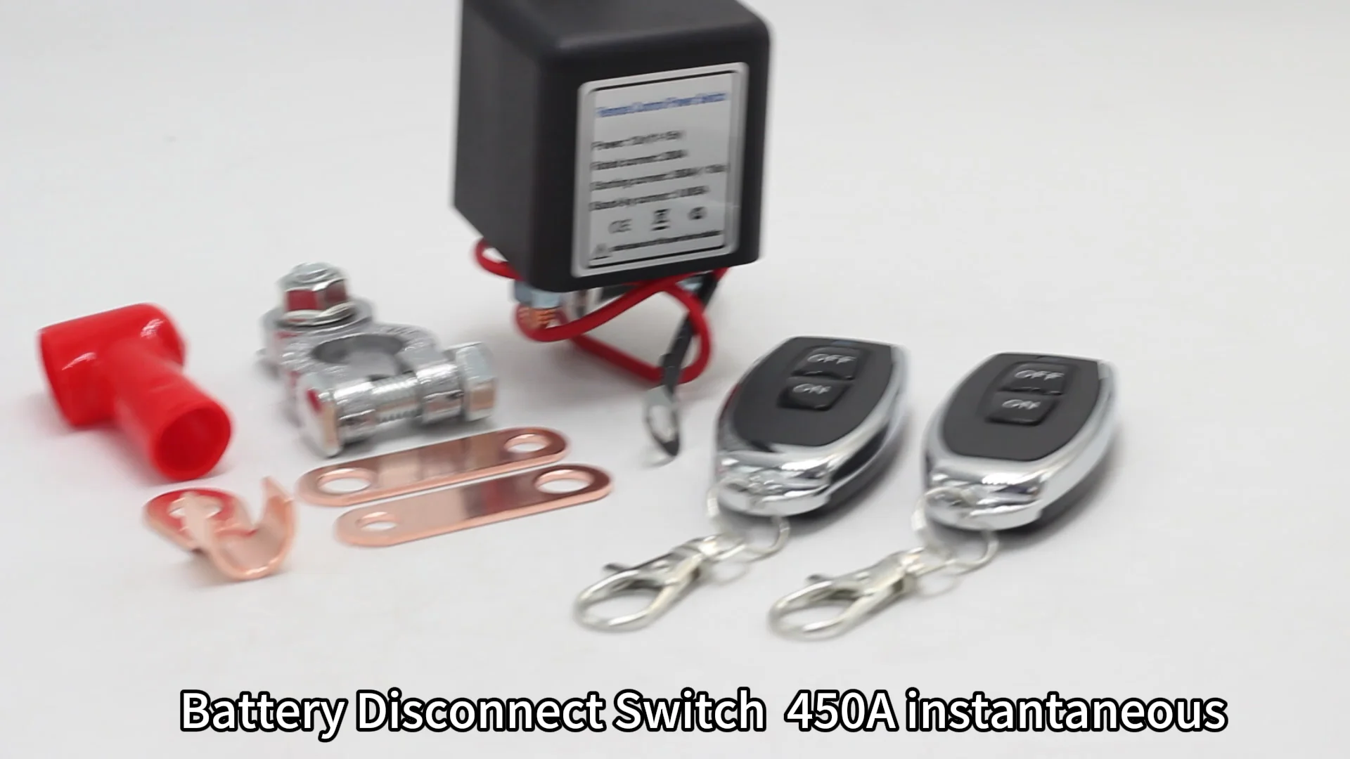 12v 200a Anti-theft Car Kill Remote Battery Disconnect Switch With Two ...