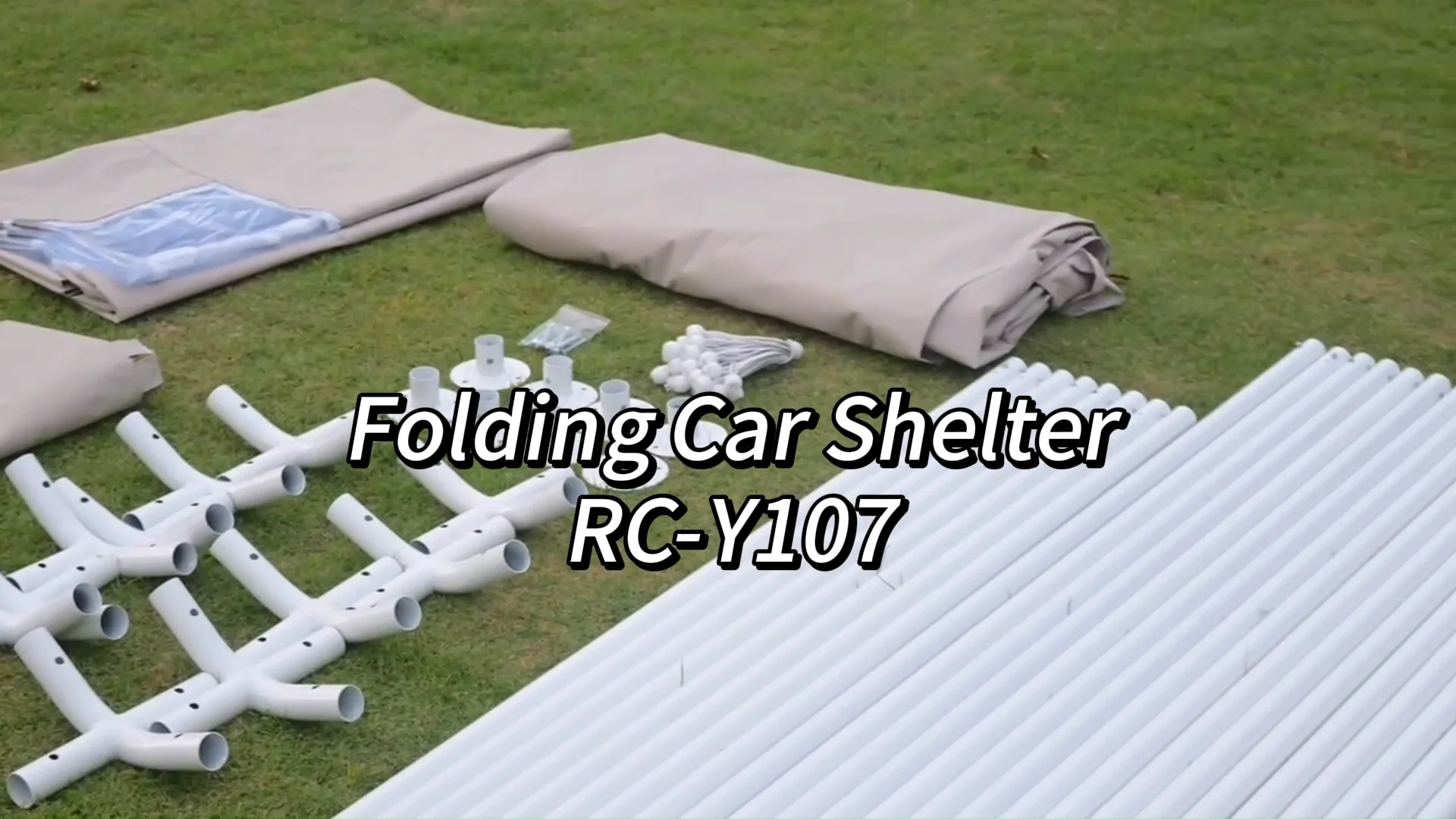 Outdoor Folding Metal Frame Carport Car Cover Portable Shelter Car ...