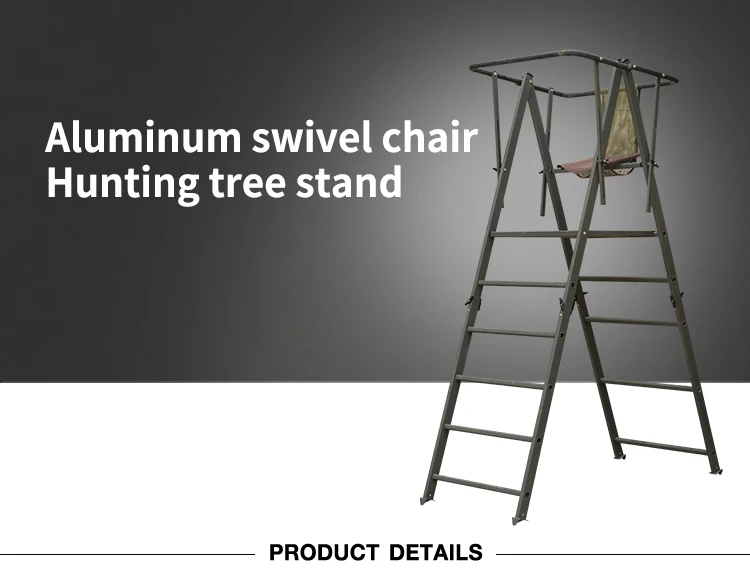 Folding Telescopic Ladder - Portable Aluminum Tree Stand for Outdoor ...