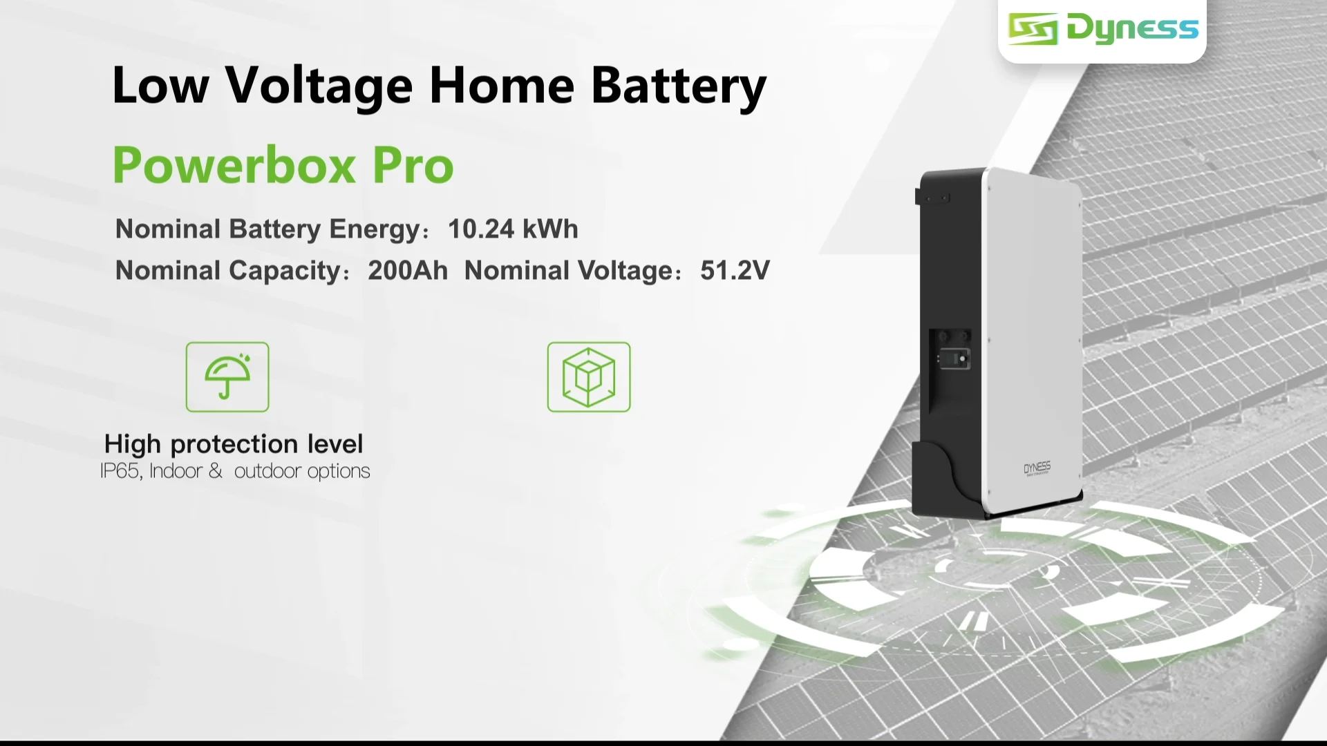 Ip65 Wall-mounted Dyness Powerbox Pro 51.2v 200ah 10.24kwh Lithium ...