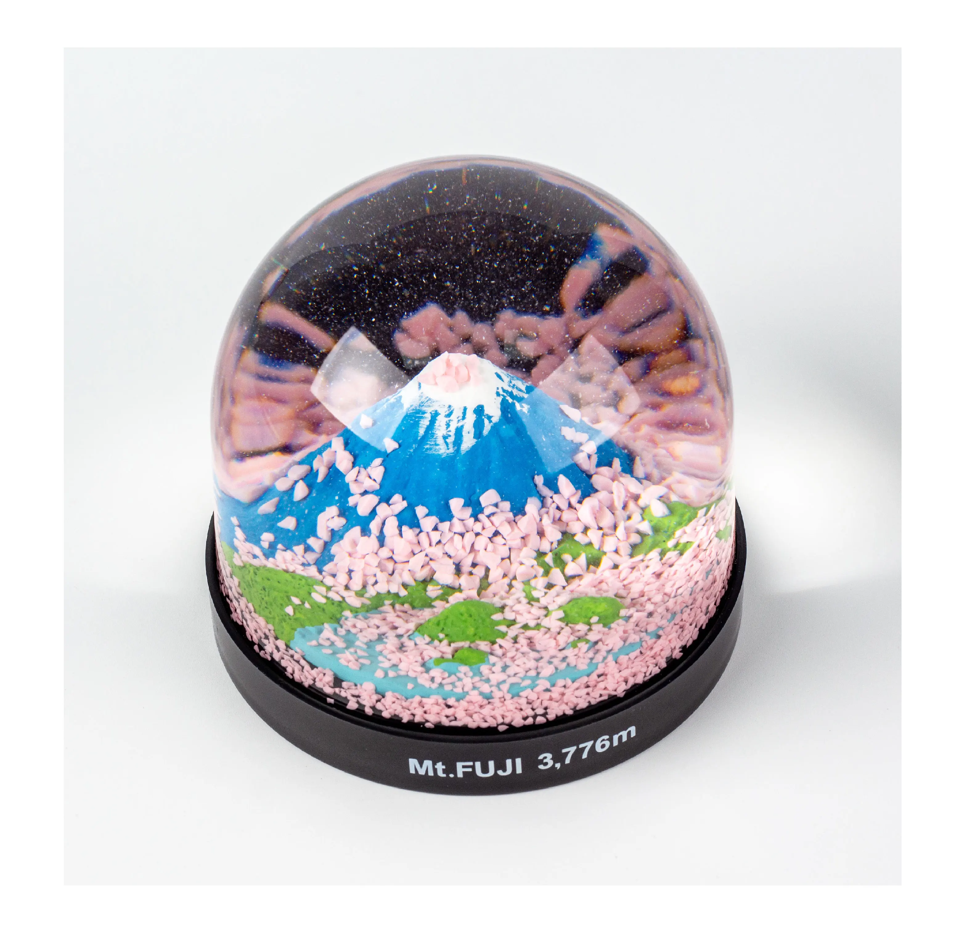 Custom Model Japan Mount Fuji and Sakura Snow Globe