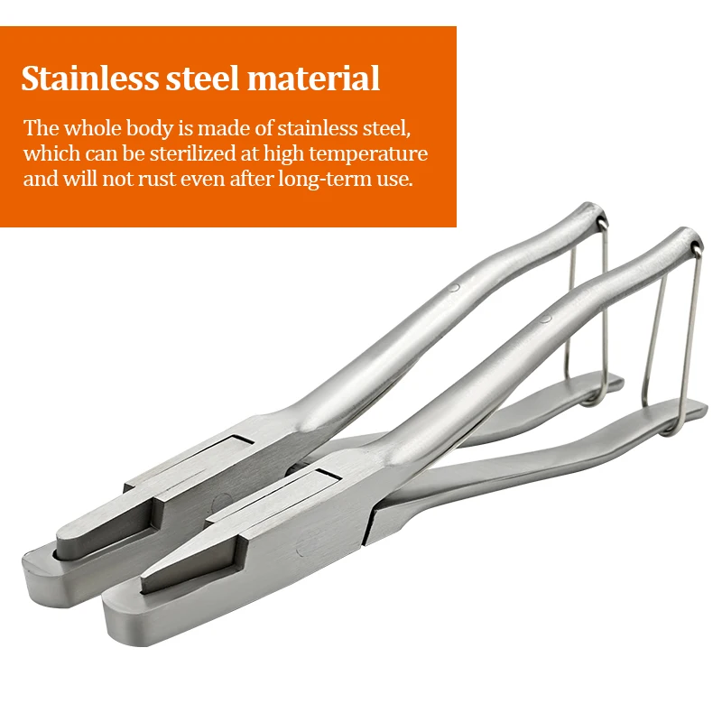 Stainless Steel Animal Identification Applicator U/ V Type Pig Ear ...