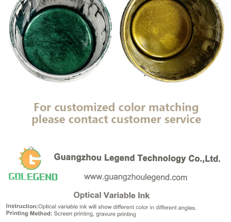 Color Shifting Security Ink - F6 Gold to Green 100g