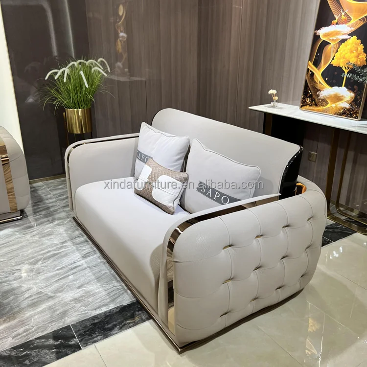 Customizable Furniture - Tufted Button Sofa Set 7 Seater