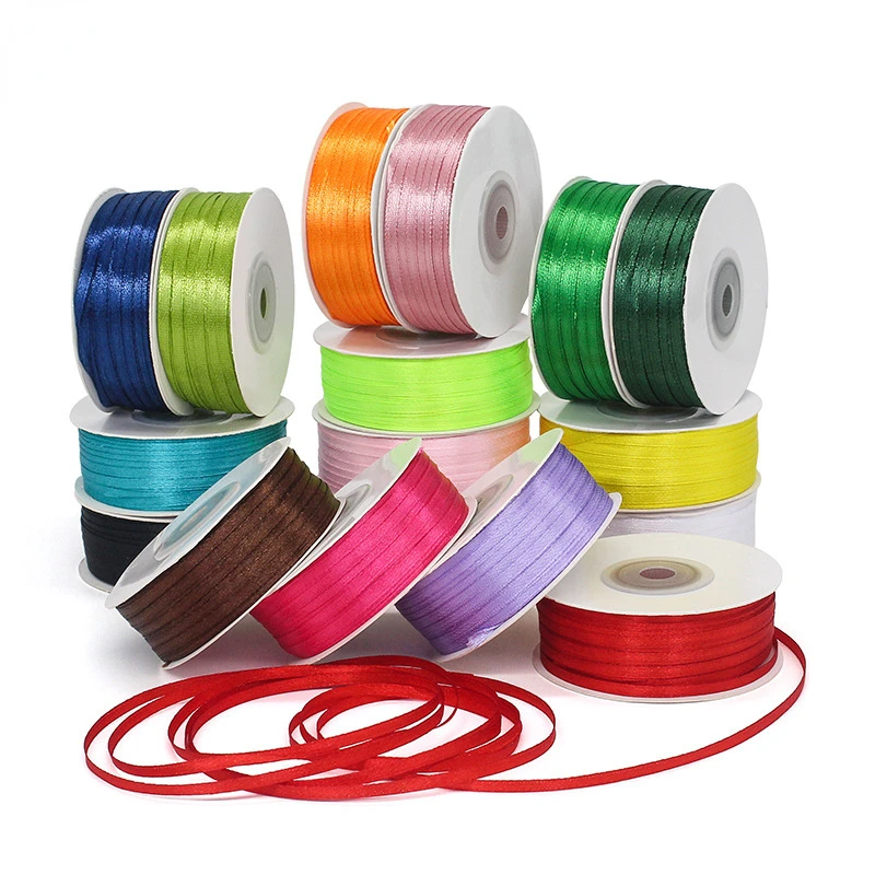 3mm-70mm double-sided ribbon bookmark Solid Grosgrain Ribbon 196 Colors ...