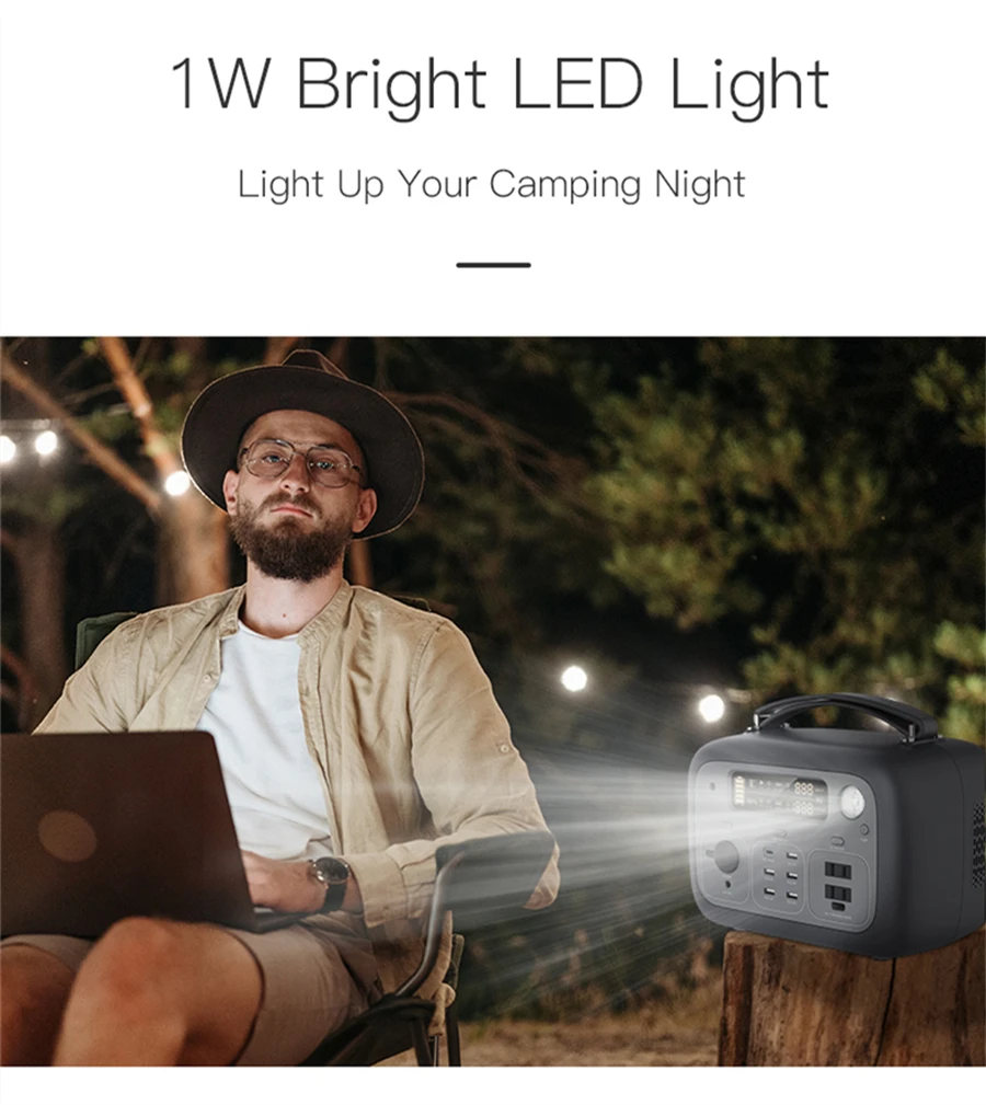 Solar Generator Outdoor Bank Portable Solar Lifepo4 200w 300w 500w 600w 1000w 2000w Portable ...