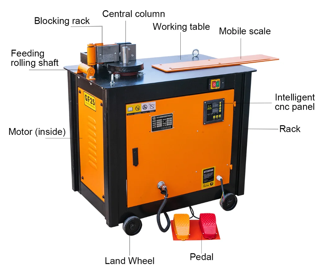 Automatic Rebar Bender Machine for Steel Rebar Bending & Cutting - OEM