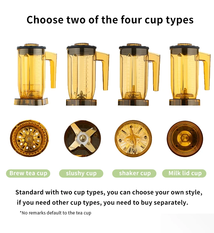 Commercial Automatic Blender Bubble Tea Smoothie Mixer Fruit Juice Ice ...