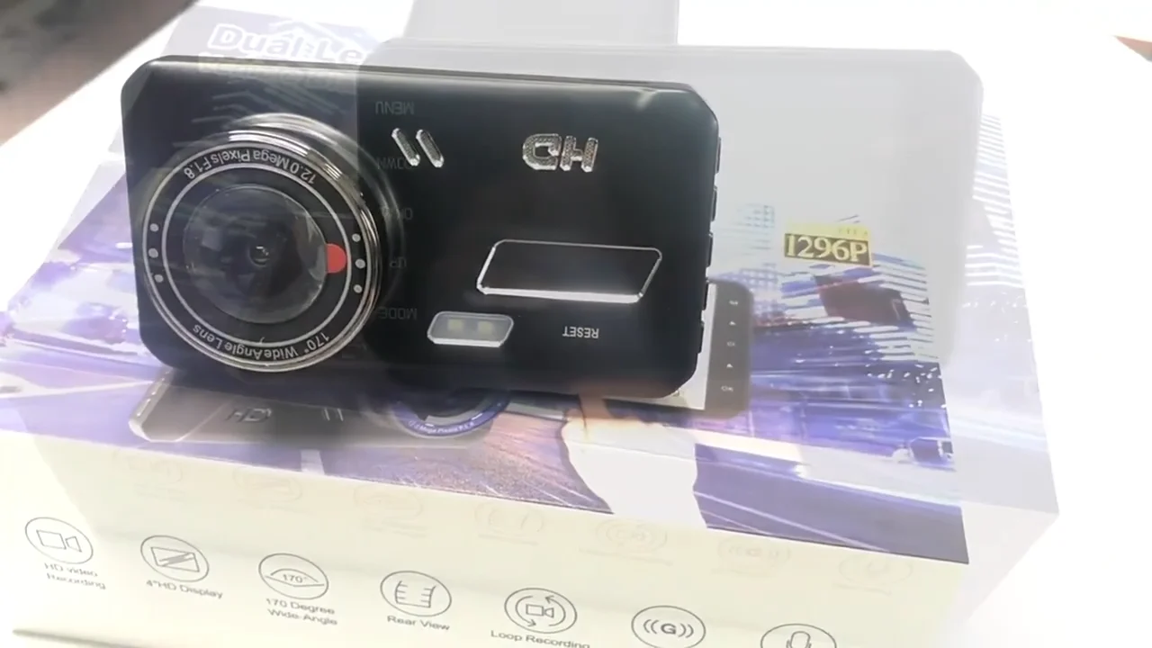 4 Inch Ips Touch Screen Car Camera Hd 1080p Dual Lens Universal Car Dvr ...