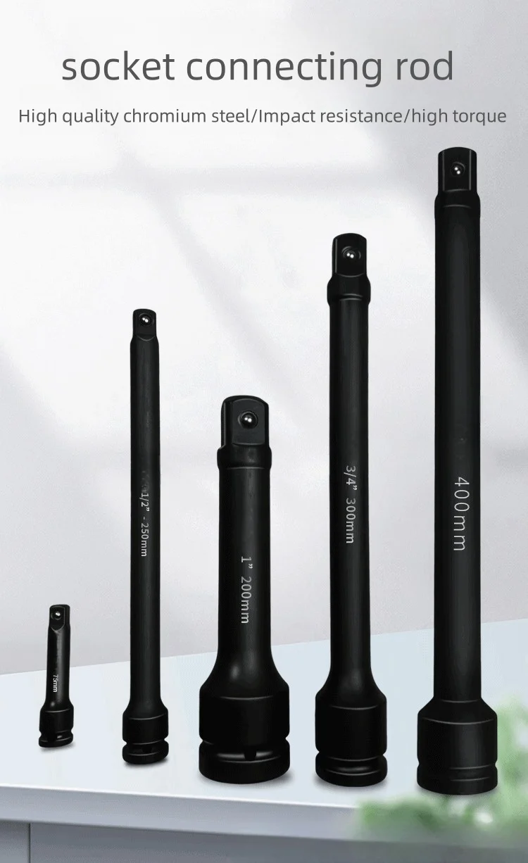 Chromium Steel Pneumatic Wrench Socket Extension Bars