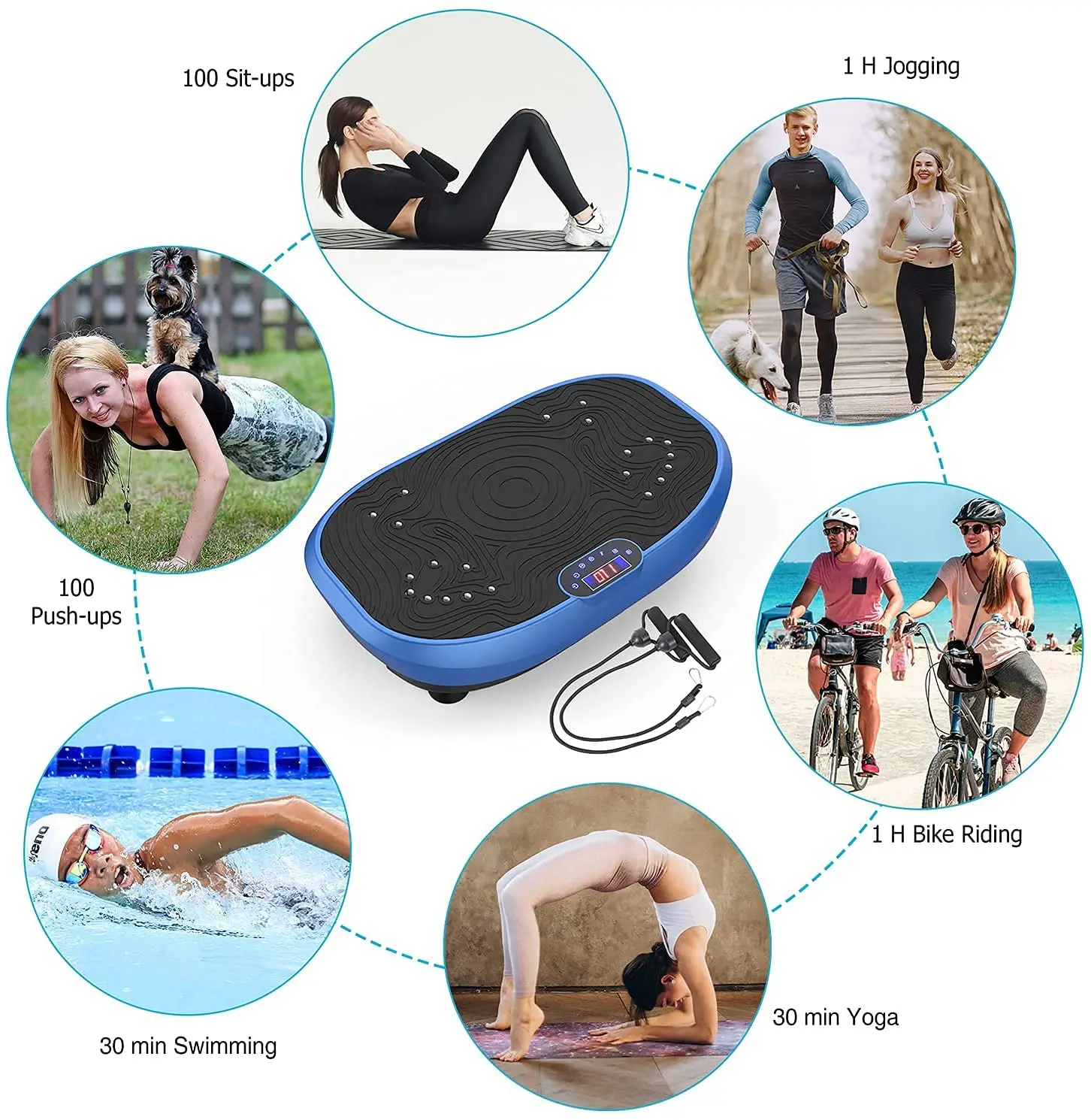 Home Use Ultrasonic Power Vibration Plate Exercise Machine 3d Vertical ...