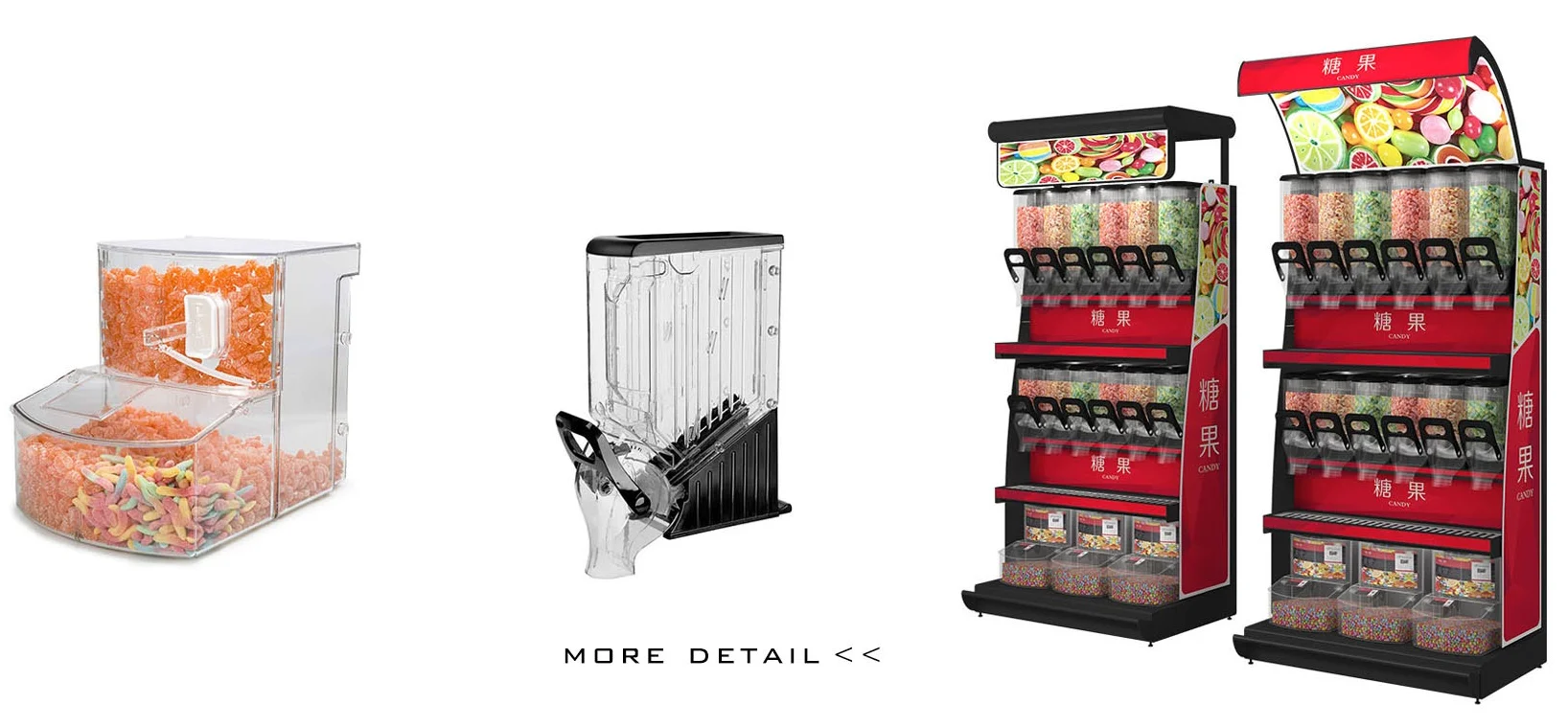 ECOBOX Supermarket Bulk Food Display Gondola Shelf Candy Display Rack ...