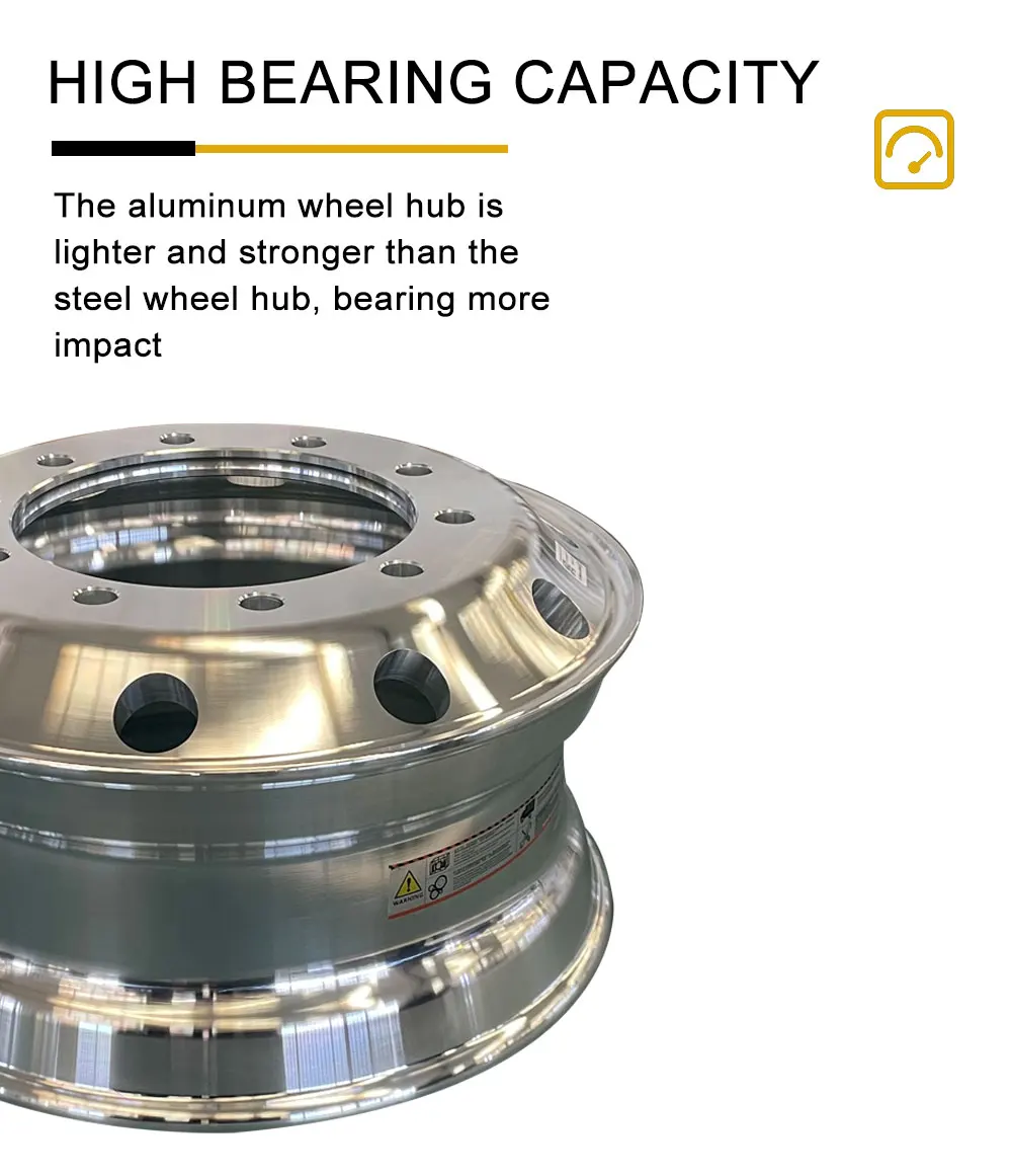 Alcoa Aluminum Truck Wheel Rim Used 17.5 19.5 22.5 Inch Stainless Steel ...