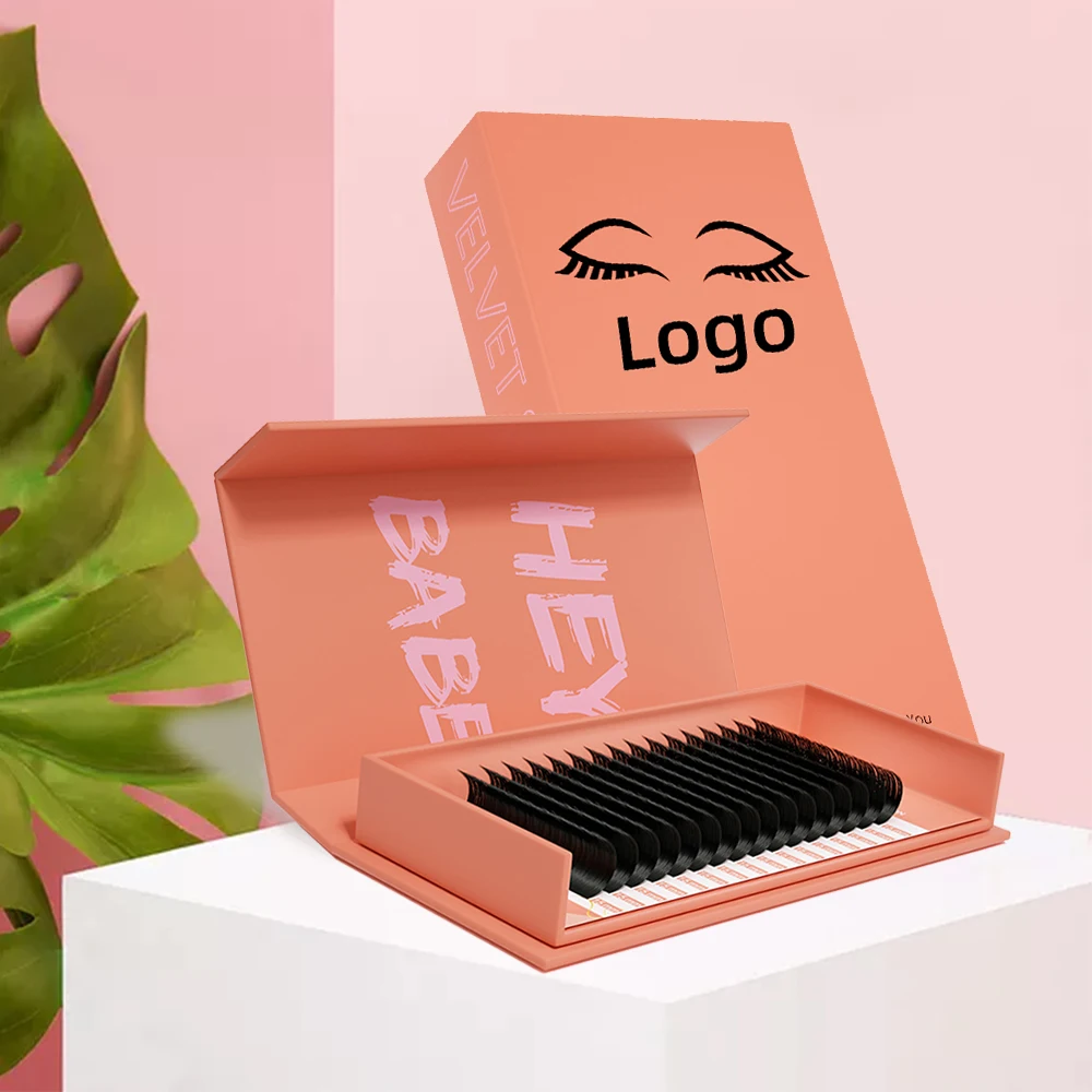 Chasmere Deep Dark Fluffy Matte Black Easy Fanning 0.02 0.03mm Volume Lash Extension Mix Tray ...