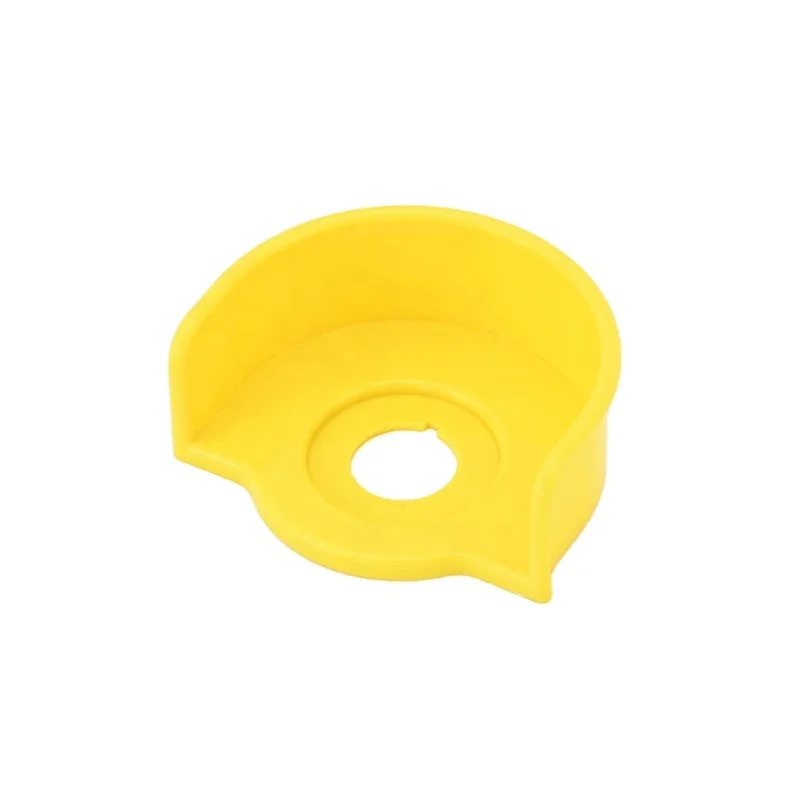 22mm E-STOP Shroud Yellow For Push buttons Plastic Shrouded Emergency ...
