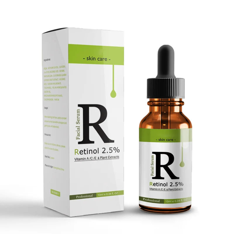 Retinol 2.5% Hidratante Líquido Colágeno Vitamina E Crema Anti-envejecimiento Arrugas Facial ...