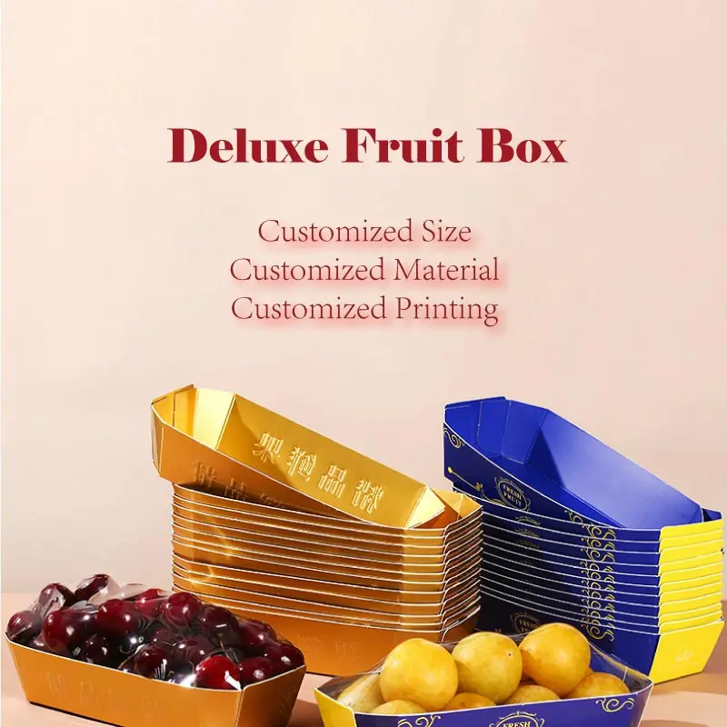Biodegradable Fruit Box Packaging Fruit Packaging Containers Fruit Tray ...