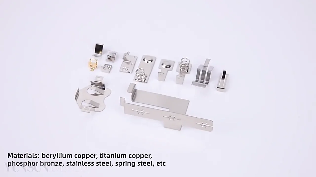 Precision Sheet Metal Clip Fabrication Stamp Part Spring Clamp Battery ...