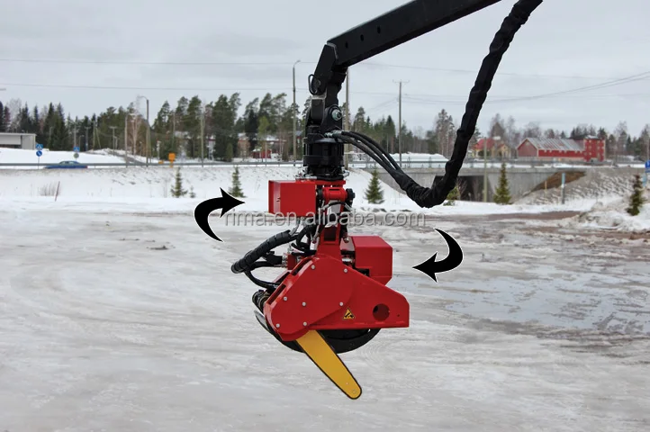 90 Degree Tilt Excavator Grapple Saw - Heavy-Duty Hydraulic Tree Log ...