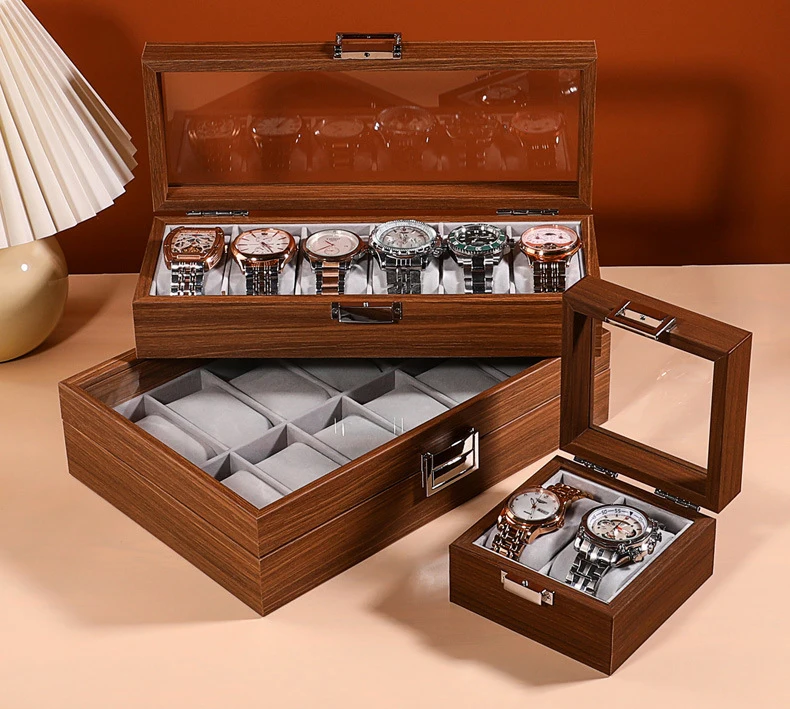Luxury Watch Collection Display Set Wood Packaging Storage Organizer ...