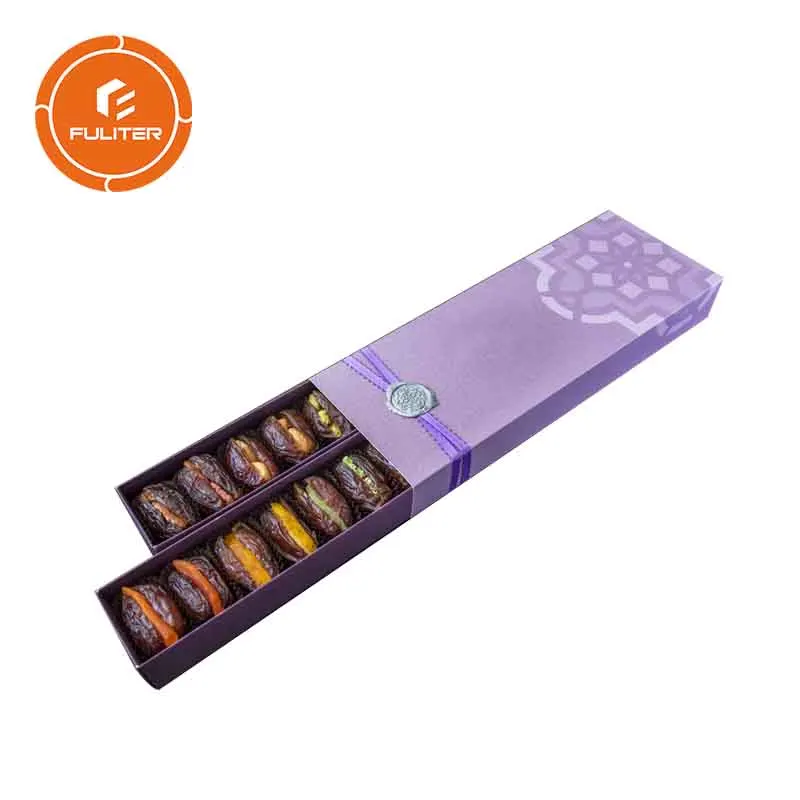 Custom Luxury Dry Fruit Dates Boxes With Divider Pvc Window Paper ...