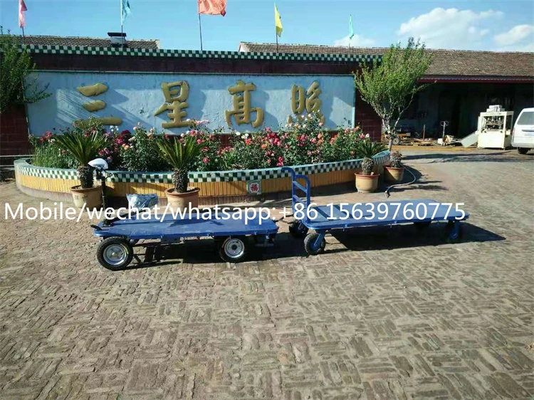 Electric 1000kg Load Platform Cargo Carrier Trolley Heavy Loading ...