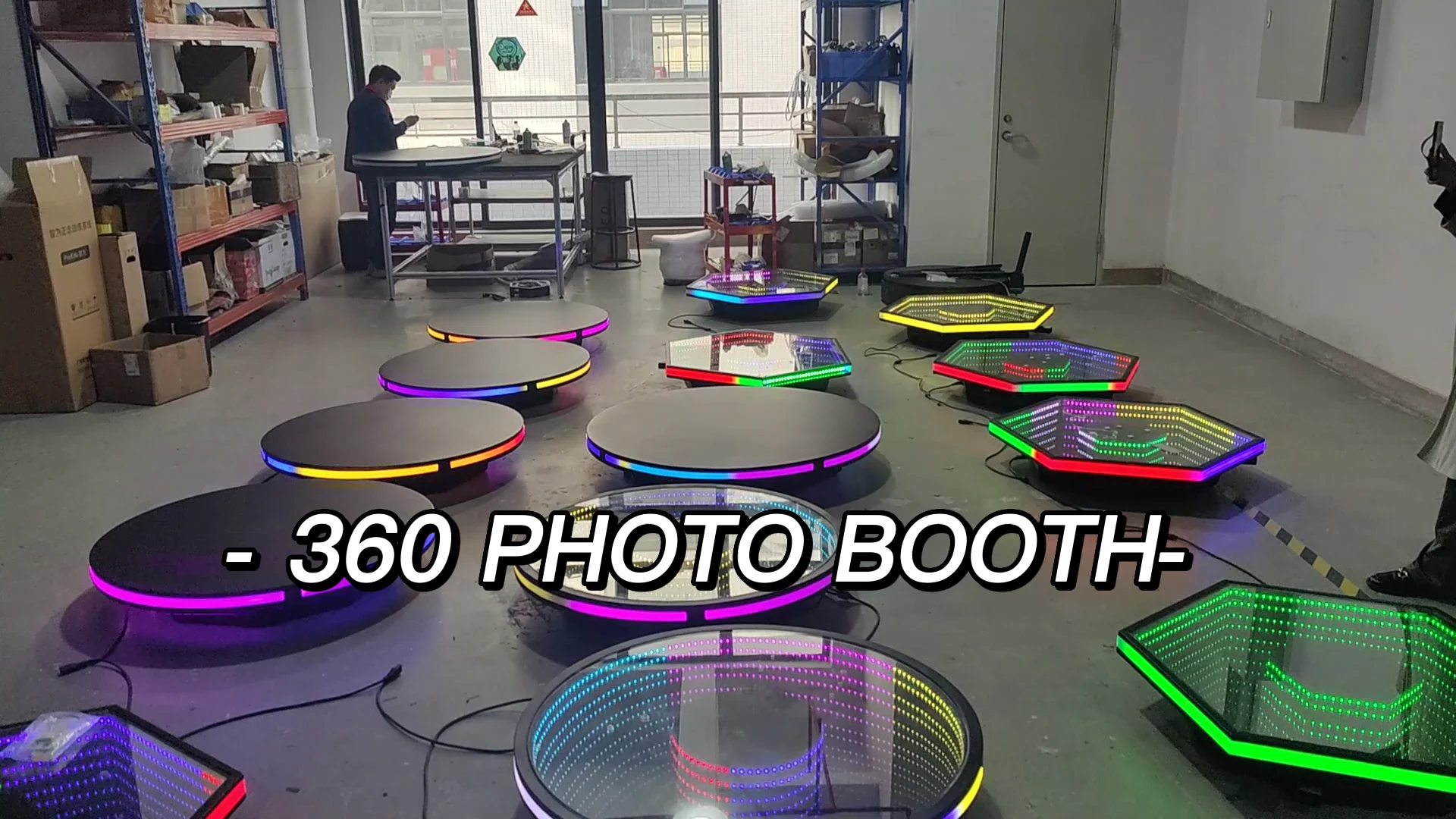 Portable Selfie 360 Spinner Degree Platform Business Wedding Photobooth ...