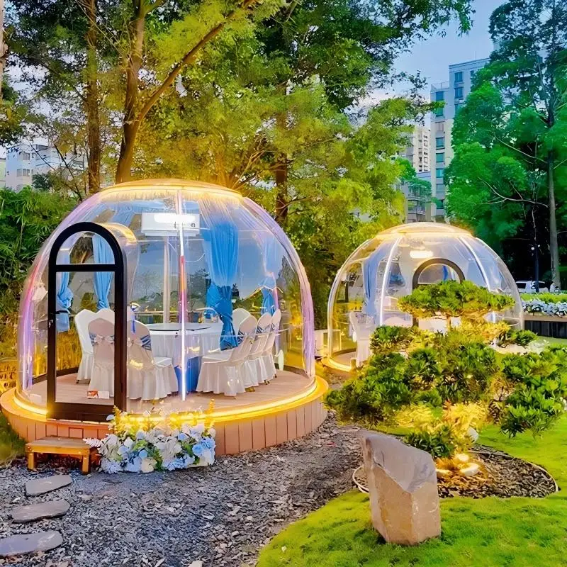 Modern Transparent Plastic Spherical Dome House for Camping