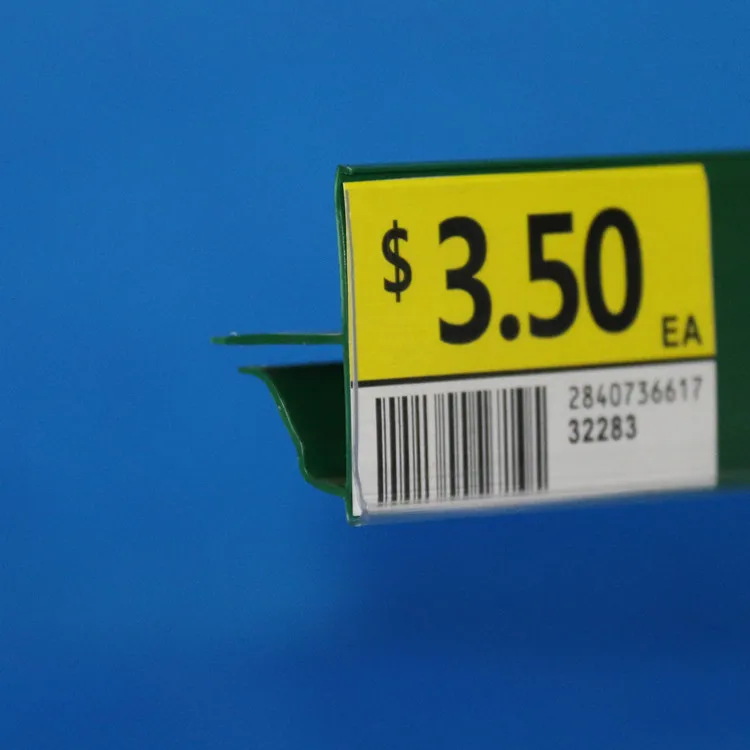Customized Price Tag Holder Retail Store Shelf Edge Price Label Display ...