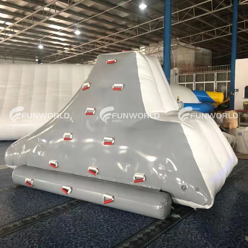 Large Water Toy Inflatable Floating Iceberg Climbing Wall Inflatable ...