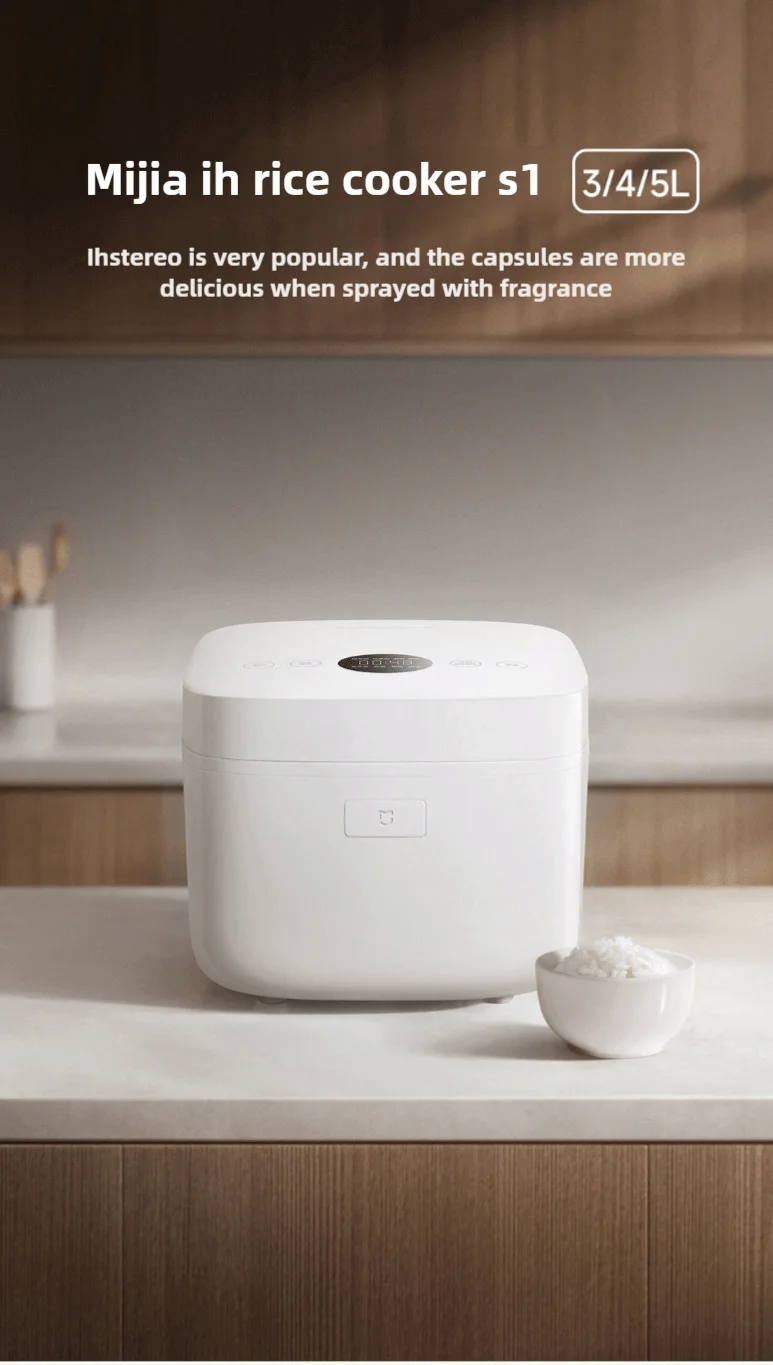 Xiaomi Mijia IH 5L Smart Electric Rice Cooker Alloy Cast Non-stick Heating Home Rice Cooker for ...