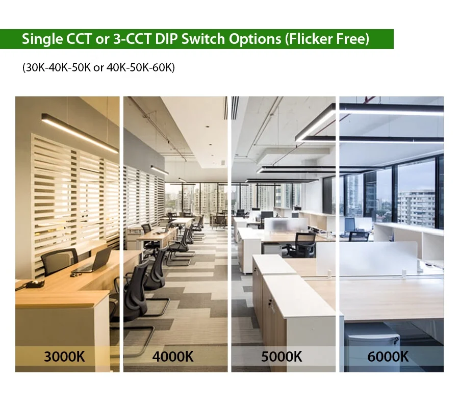 3CCT Selectable LED Tube Light - Efficient Indoor Lighting